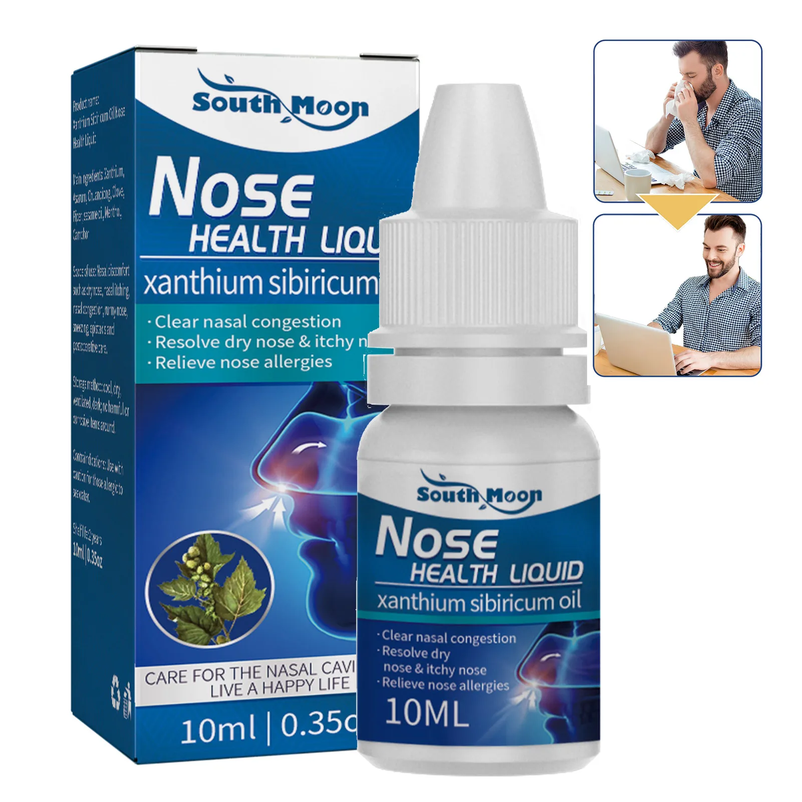 Xanthium-Sibiricum-Oil-Nose-Health-Liquid-10ml-Sinusitis-Nasal-Drops ...