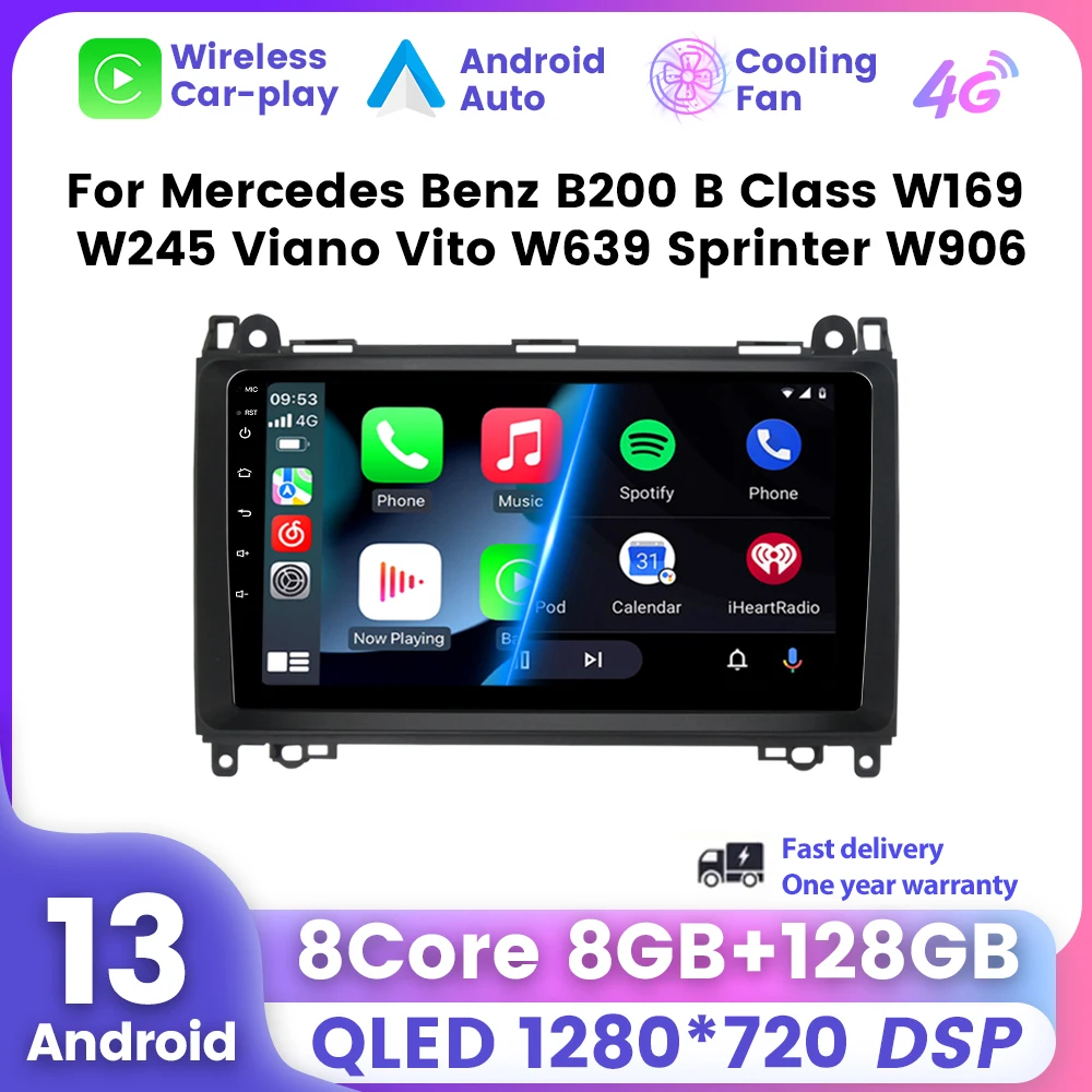 Android13-For-Mercedes-Benz-B200-Sprinter-W906-W639-AB-Class-W169-W245 ...