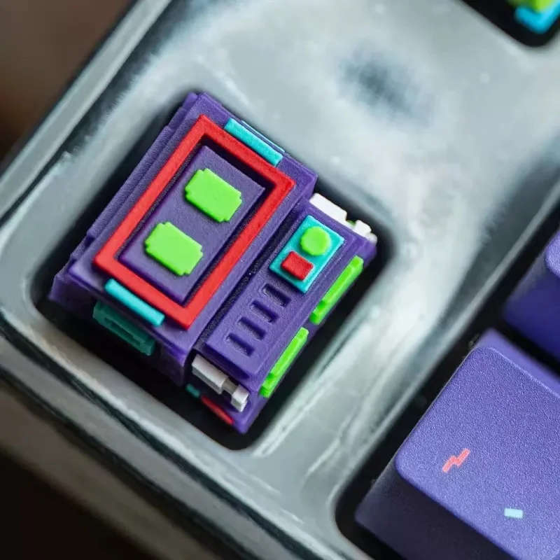 Mechanical-Keyboard-Keycaps-Handmade-Resin-Customized-Cute-Pixel-Style ...