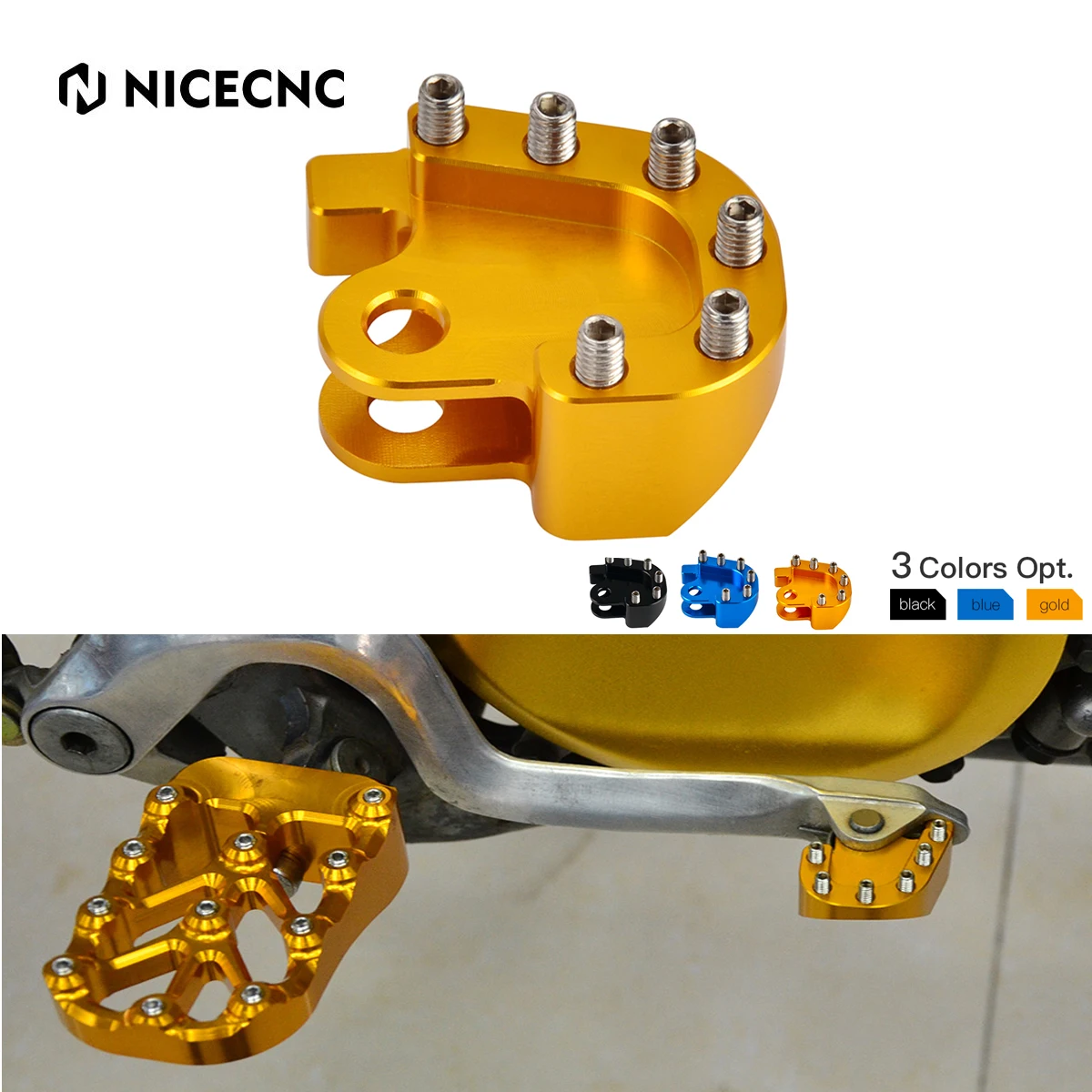NiceCNC Rear Brake Pedal Step Tip Extension For SUZUKI DRZ250 DRZ 400 ...