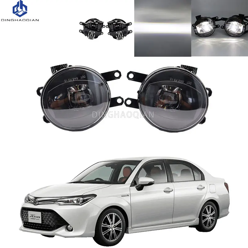 1-Pair-Car-Front-Bumper-LED-Fog-Lights-Smoke-Assembly-Driving-Lamp ...