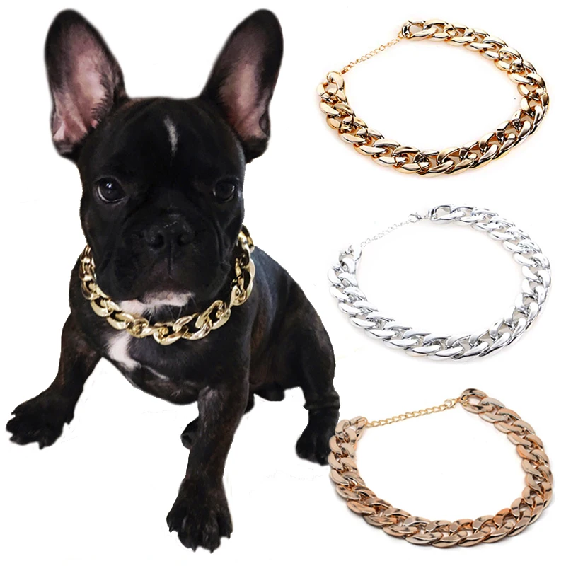 Dog Chain Collar for Small Medium Dogs Pitbull Beagle Bulldog Necklace ...