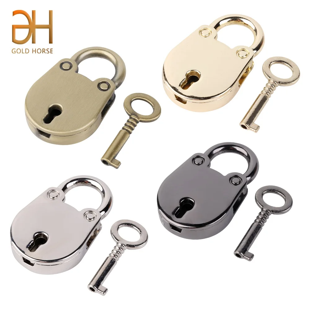 Cat-Shape-Metal-Padlock-Small-Luggage-Box-Lock-with-Key-for-Women-Bag ...