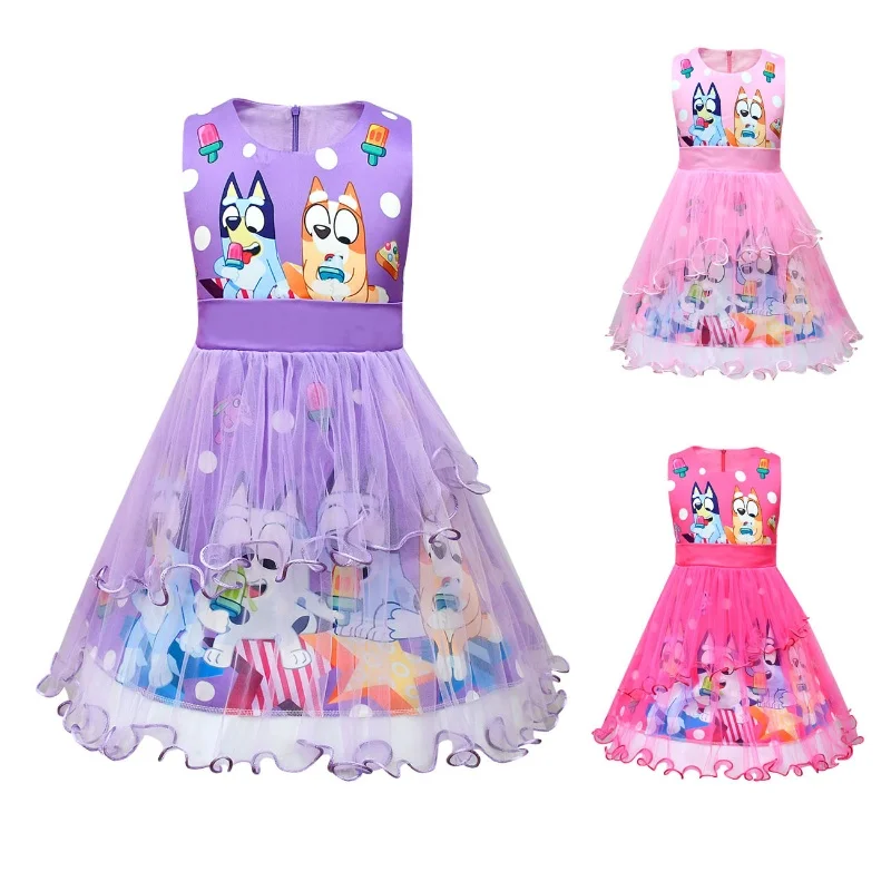 Bluey-vestido-de-personaje-de-animaci-n-para-ni-as-perif-ricos-Bingo ...