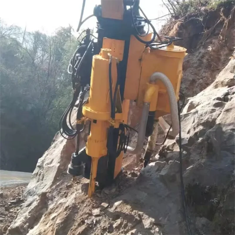 Drilling-And-Splitting-Machine-Mobile-Stone-Rock-Gold-Ore-Jaw-Crusher ...