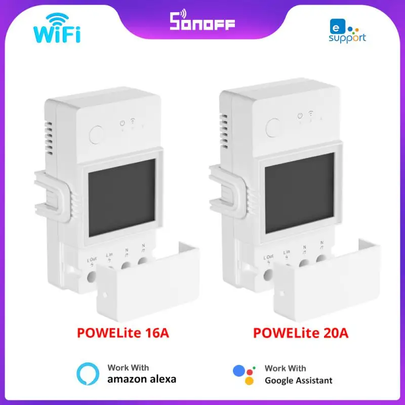 New-SONOFF-POW-Elite-Smart-Power-Meter-Switch-16A-20A-Wifi-Smart-Home ...