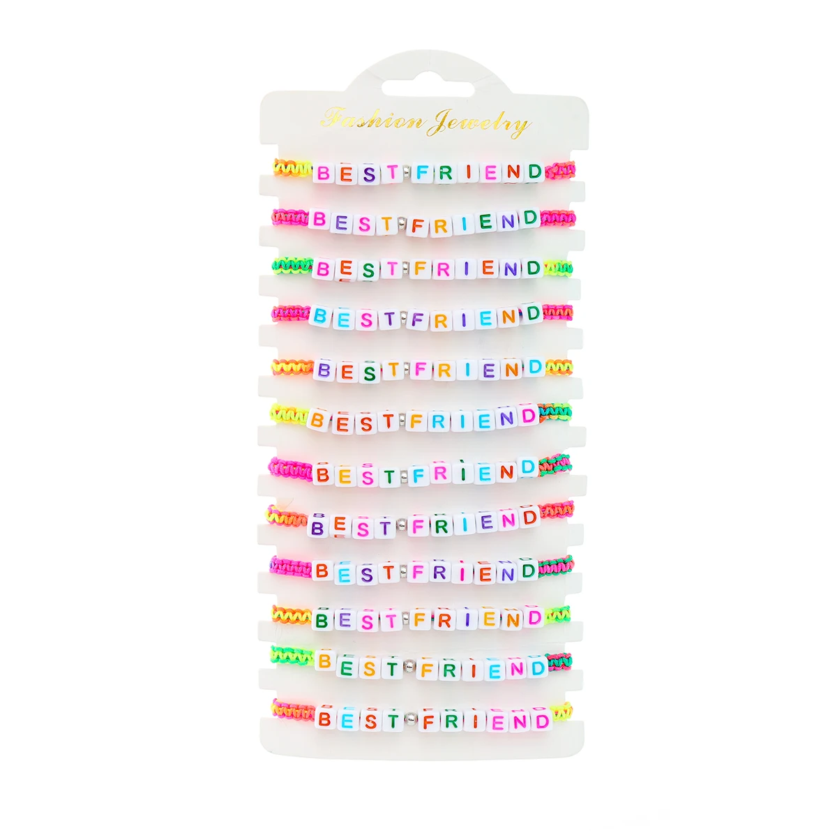 12-Pieces-colorful-letters-BEST-FRIEND-woven-bracelets-as-a-gift-for-a ...