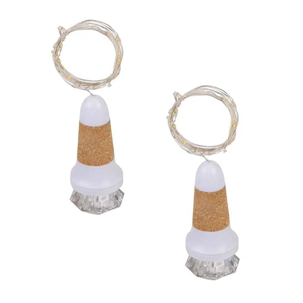 2 PCS Set Charging Diamond LED Bottle Cap Light Rechargeable USB ...