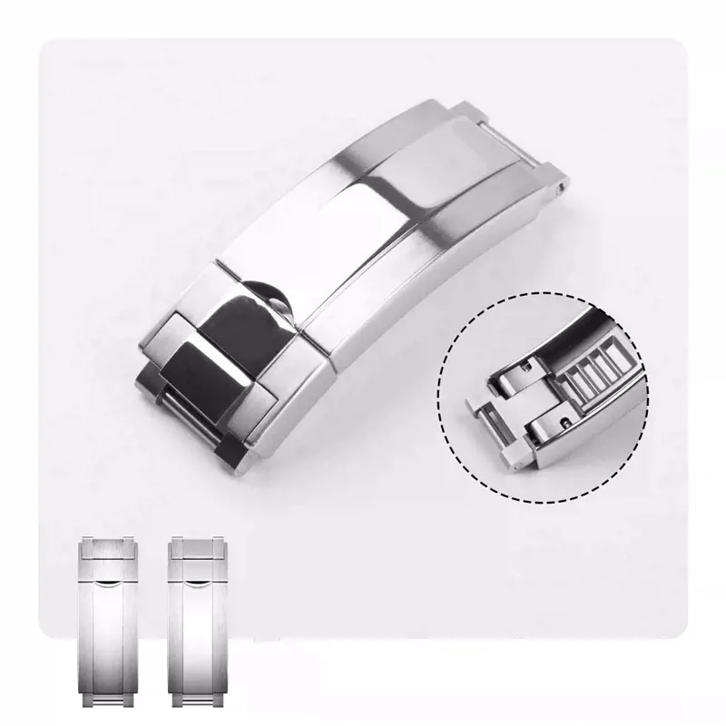 16*9mm Stainless steel Slider lock Watch Clasp For Rolex SUBMARINER GMT ...