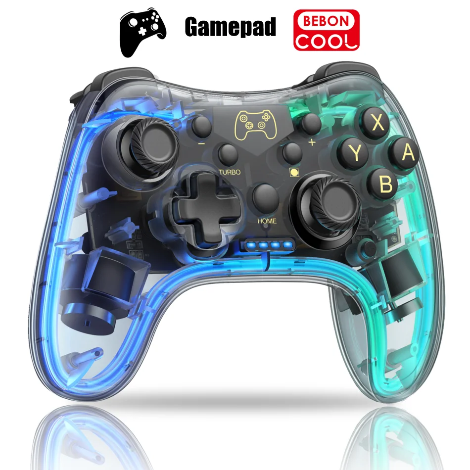 BEBONCOOL-Q282-Hall-Sensor-Gamepad-Wireless-RGB-Pro-Controller-Compatible-with-Nintendo-Switch ...