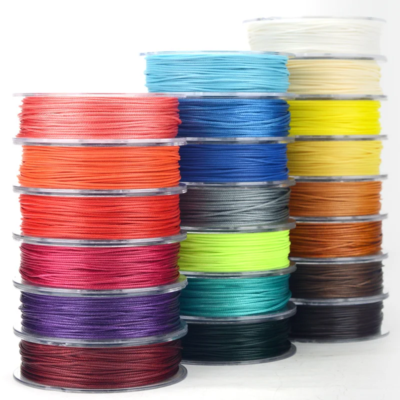 0.5/1/1.5/2/3MM Leather LineWaxed Cord Cotton Thread String Strap ...