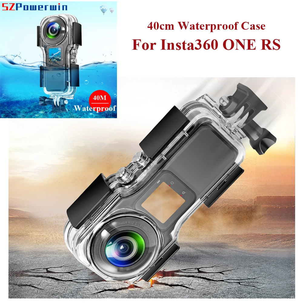 Powerwin-40m-Waterproof-Diving-Case-for-Insta360-ONE-RS-1-Inch-360 ...
