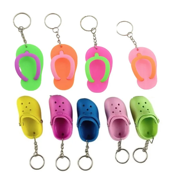 Cute-3D-Mini-EVA-Beach-Hole-Croc-Shoe-Keychain-Bag-Charm-Pendant ...