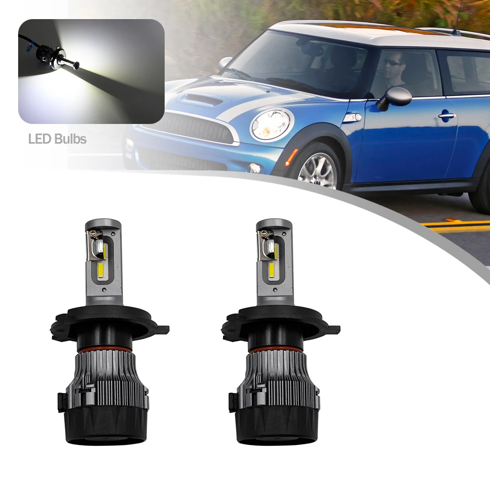 2Pcs For Mini Cooper R55 R56 R58 R60 R61 F55 F56 50W High Power H4 LED ...