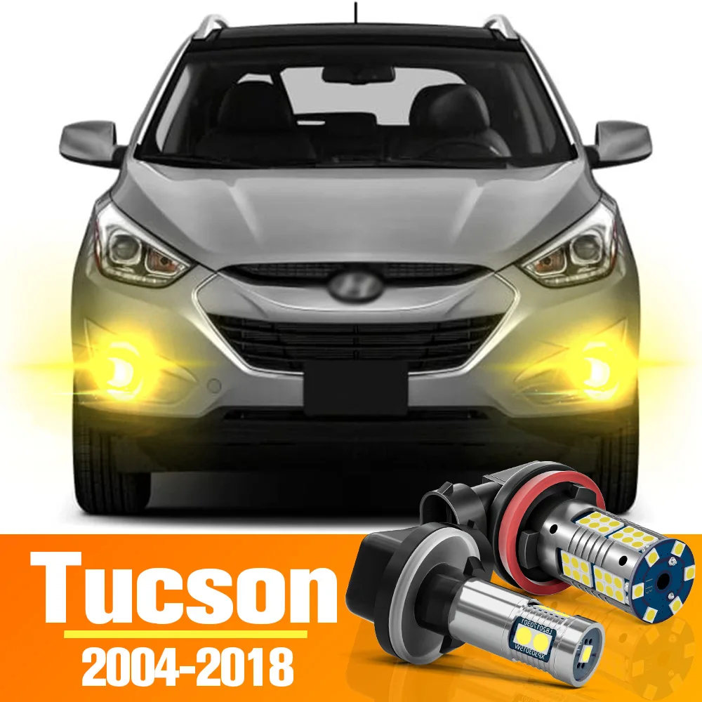 2x LED Front Fog Light Bulb Accessories For Hyundai Tucson 2004-2018 ...