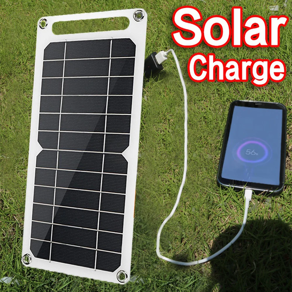 5V-High-Power-USB-Solar-Panel-Outdoor-Waterproof-Hike-Camping-Portable ...