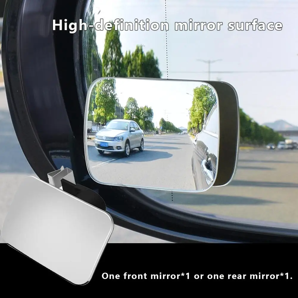 Wide-angle-Reversing-Mirror-Car-Rearview-Mirror-Square-Blind-Car-Spot ...