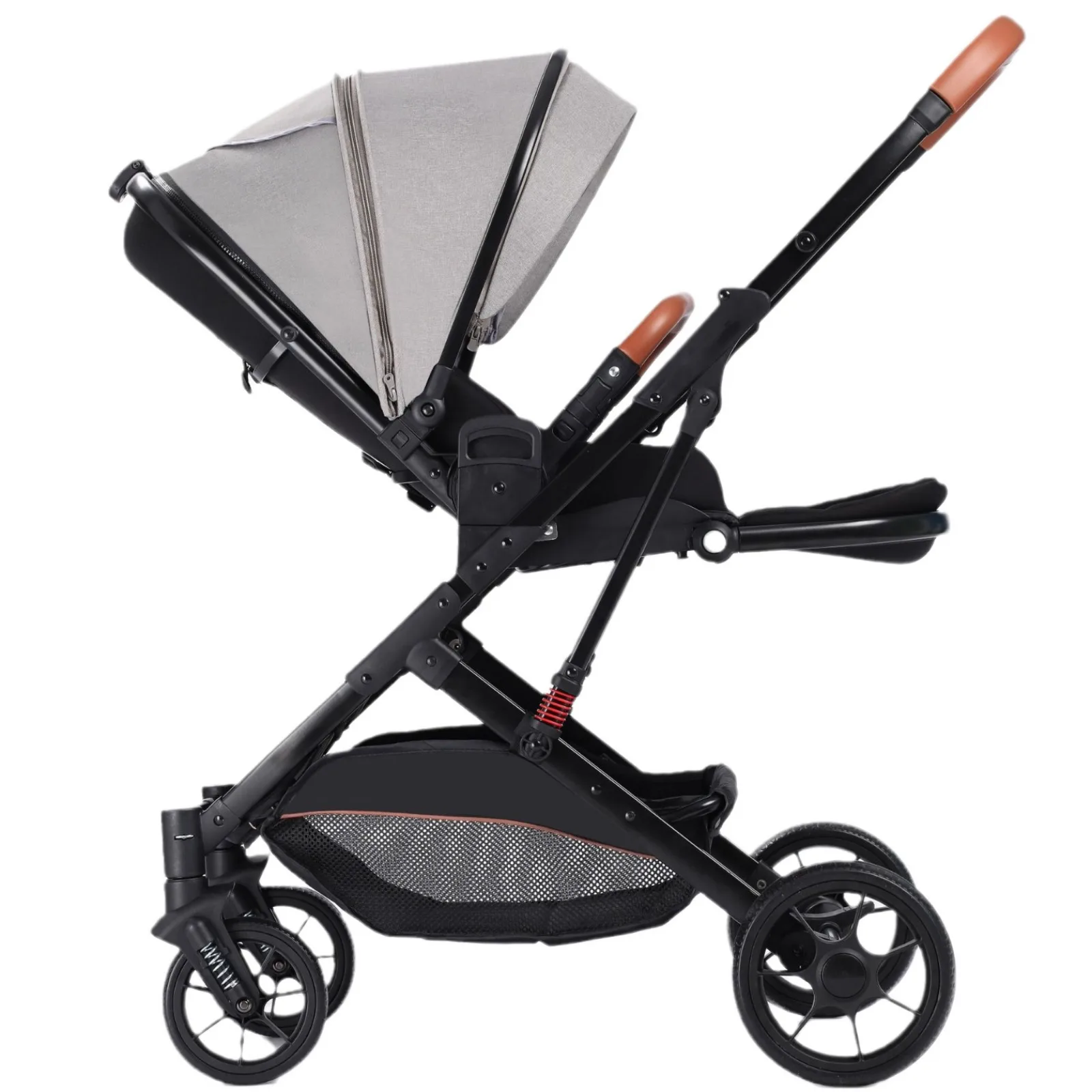 High-view-baby-stroller-can-sit-and-lie-down-portable-folding-baby ...