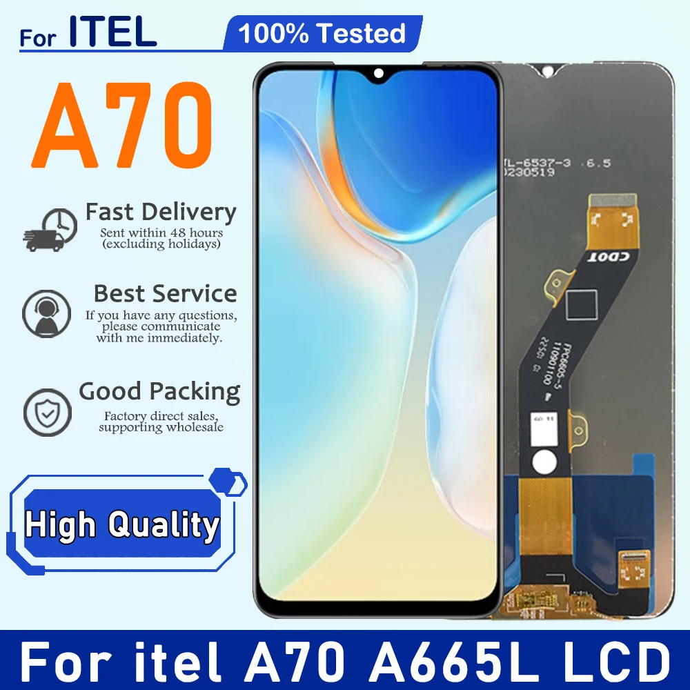 6-6-negro-para-Itel-A70-LCD-itel-A665L-pantalla-t-ctil-digitalizador ...