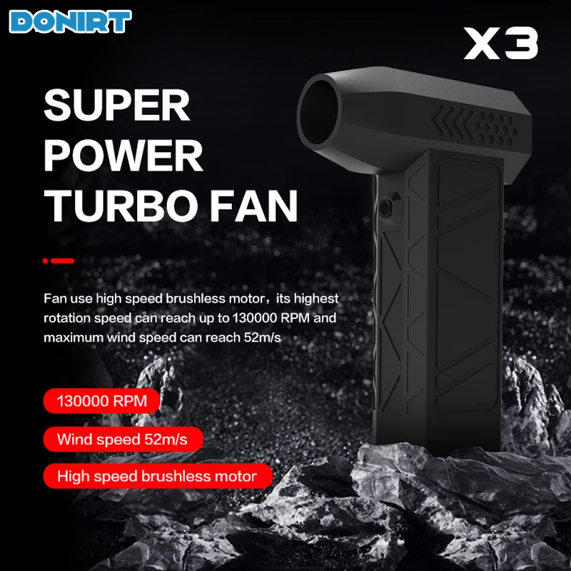 Mini-Turbo-Violent-Fan-X3-Rechargeable-130000-RPM-52m-s-Brushless-Motor ...