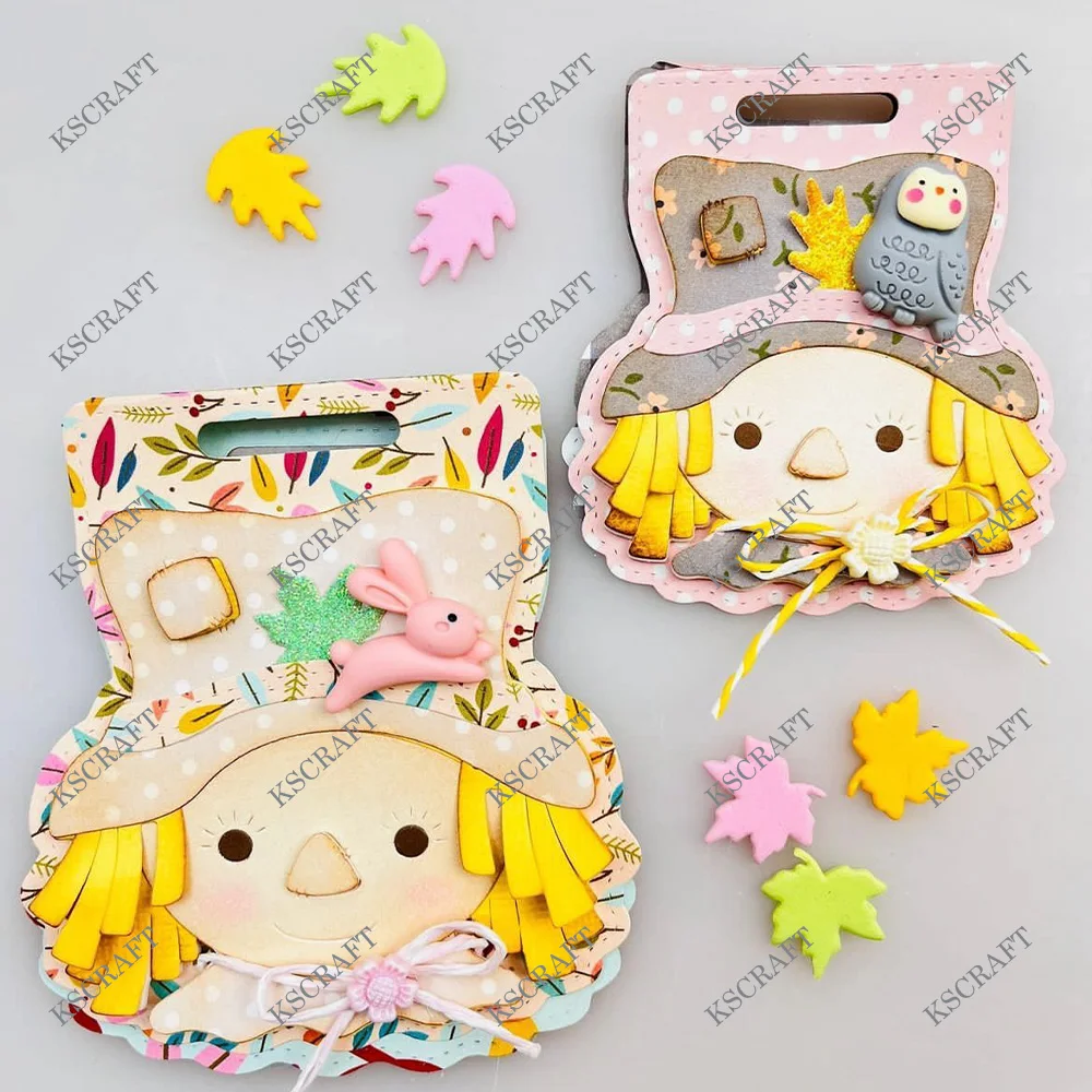 KSCRAFT Scarecrow Bag Topper Cutting Dies Stencils for DIY Scrapbooking ...