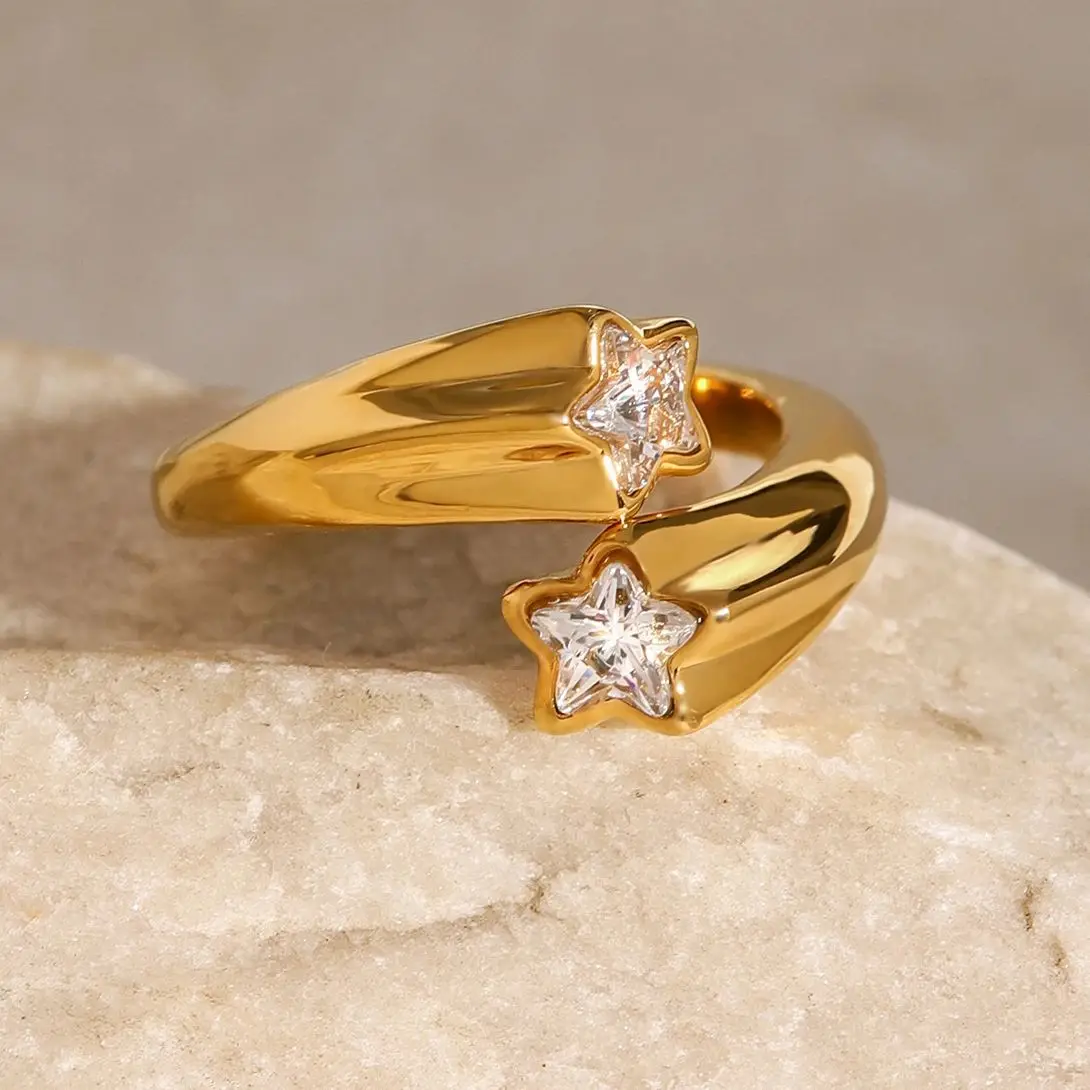 Uworld-Anillo-de-estrella-de-cinco-puntas-de-acero-inoxidable-2024 ...