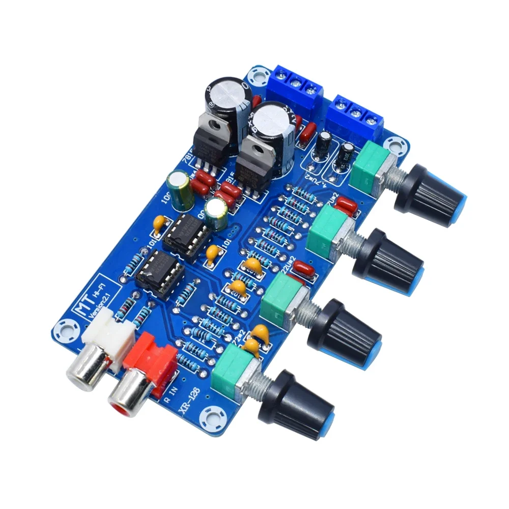 Stereo Pre-amp Preamplifier XH-M164 NE5532 Tone Board Audio 4 Channels ...