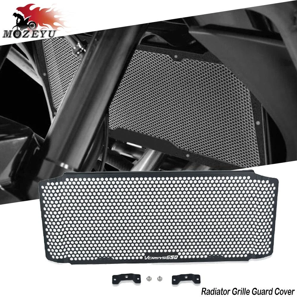 Versys 650 Motorcycle Aluminium Radiator Grille Guard Protector Cover ...