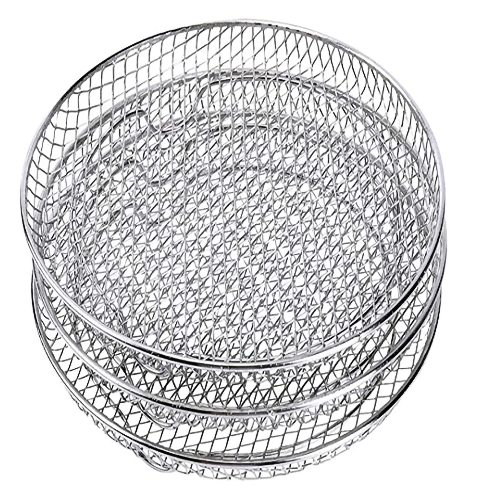 Three-Layer-Air-Fryer-Rack-Stackable-Grid-Grilling-Rack-Stainless-Steel ...