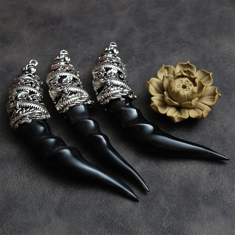 Trendy-Hoh-Xil-Black-Horn-Women-s-Ornaments-Necklace-Pendant-Worker ...