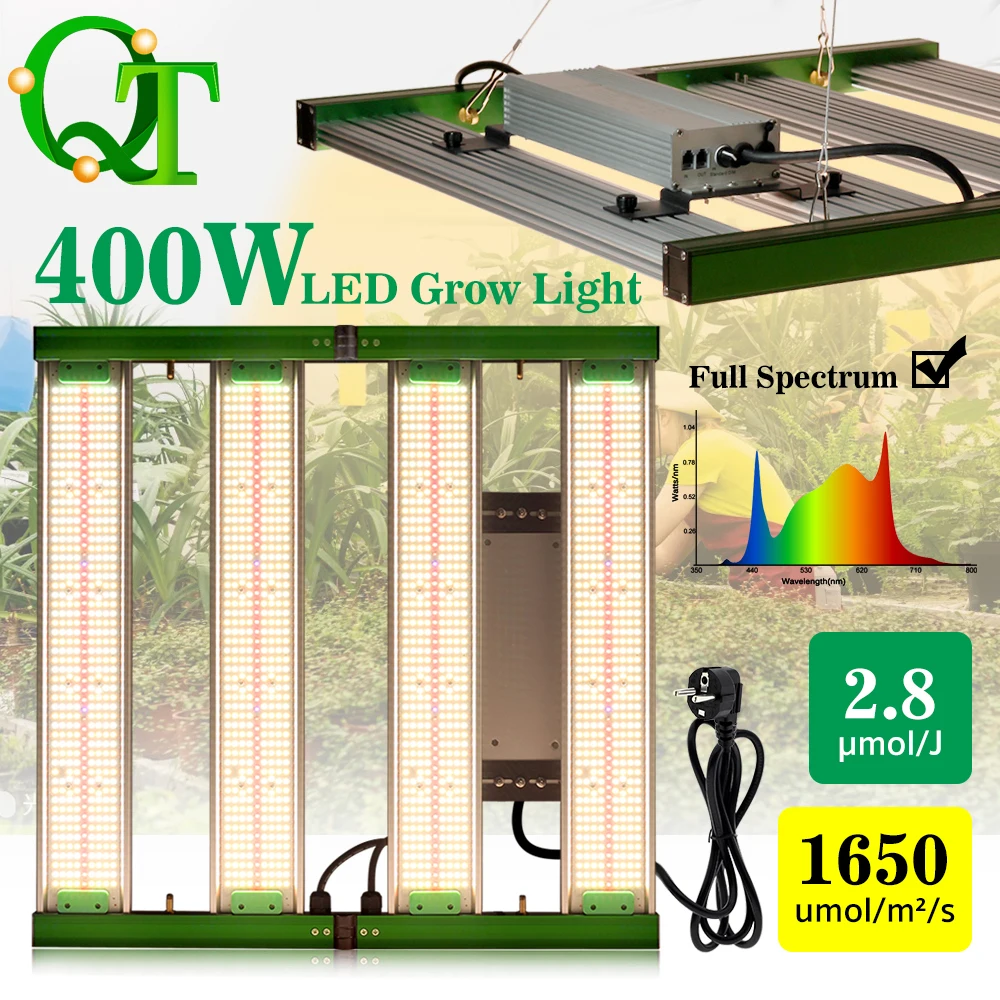 400W Full Spectrum LED Plant Grow Light SMD3030 High PPFD 1CH/3CH Wide ...