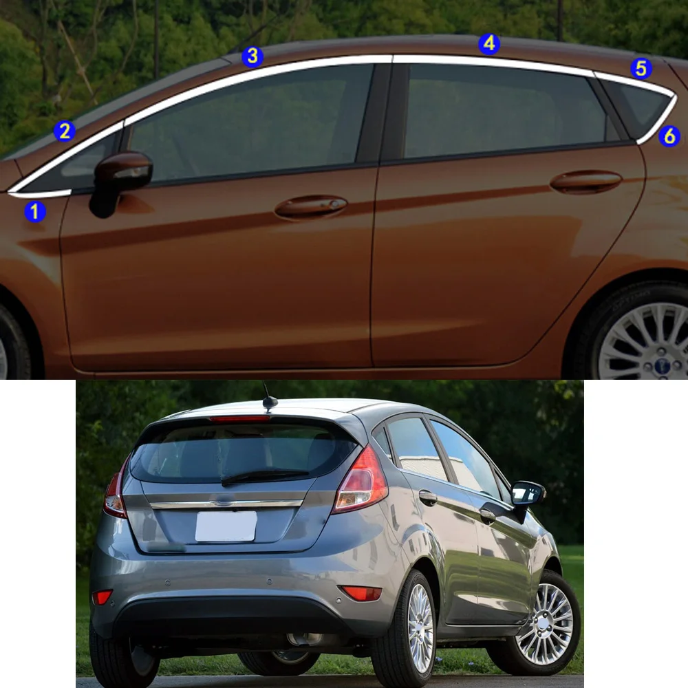 Sticker Garnish Pillar Window Middle Strip Trim Frame Hoods For Ford Fiesta Hatchback 2009 2010 2011 2012 2013 2014 2015 2016 AliExpress