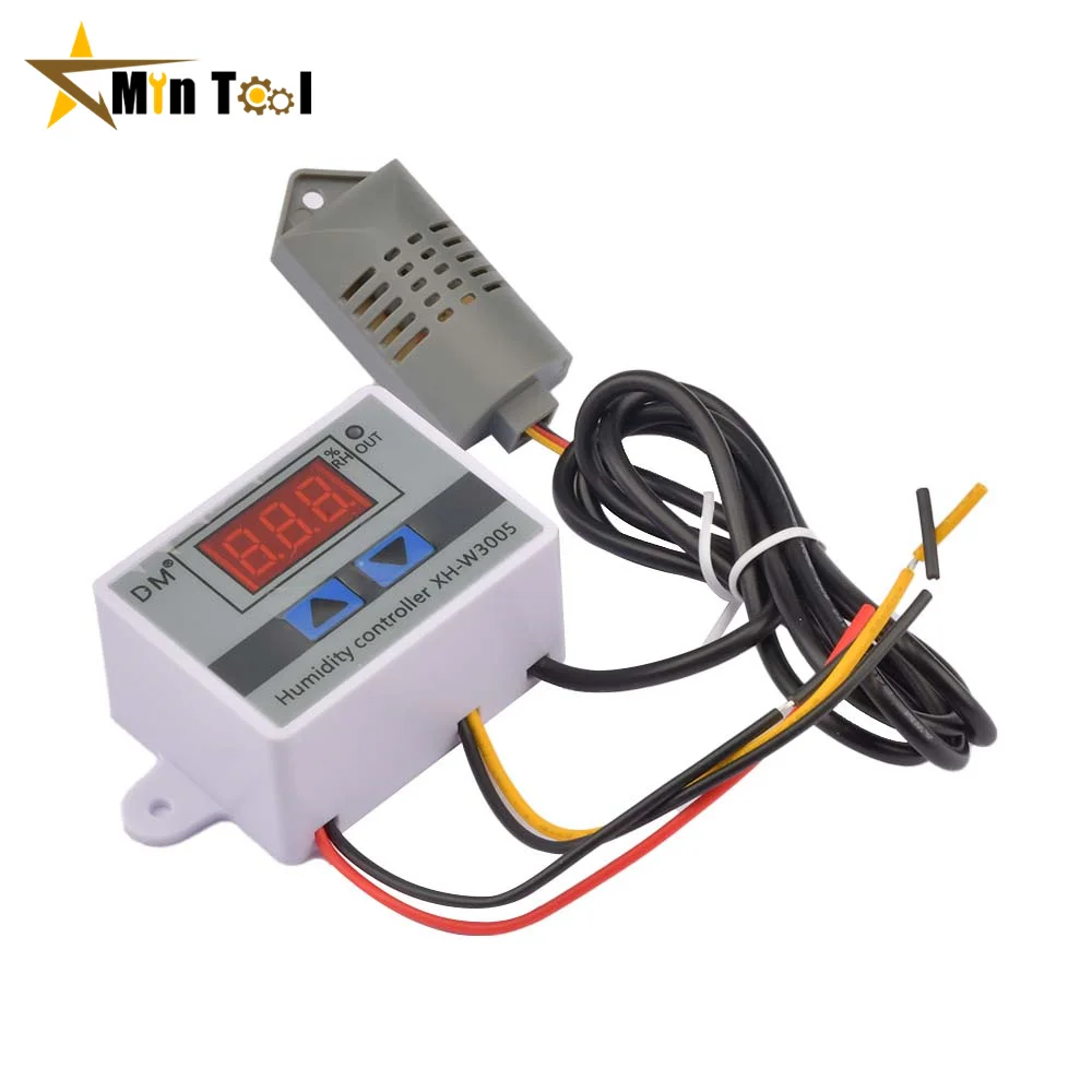 W3005-Digital-LED-Feuchtigkeit-Controller-Hygrometer-Feuchtigkeit-Control-Schalter-Hygrostat ...