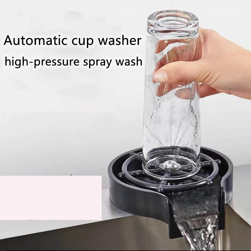 Kitchen-Sink-Rinser-Automatic-Glass-Cup-Washer-High-Pressure-Bar ...