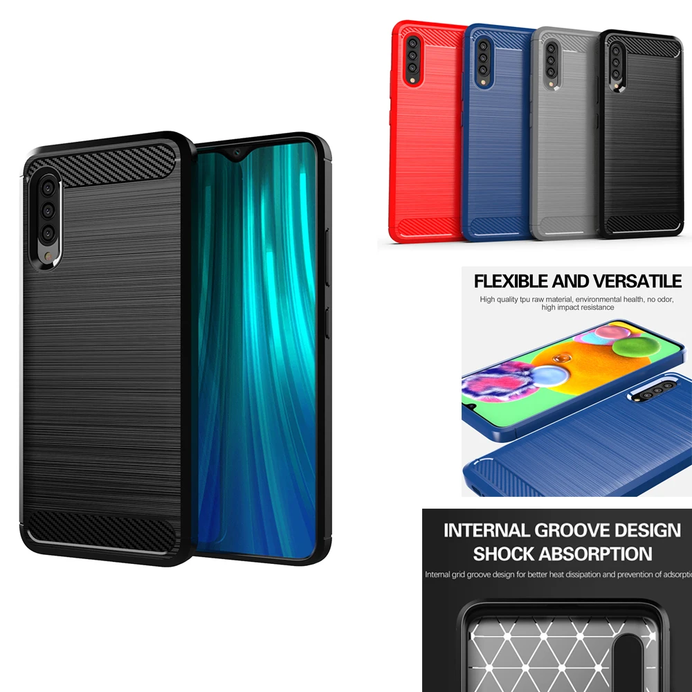 탄소 섬유 커버 삼성 갤럭시 A90 5G, A80, A70S, A70, A50, A50S, A60, A40, A20S, A10, A20E, A10E, A20, A10S ...
