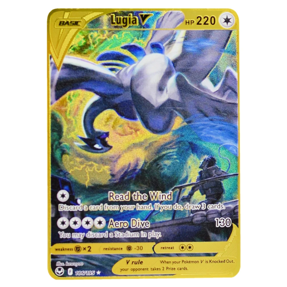 Card Metal Pokémon Letters Mewtwo Gx Pikachu Charizard Vmax Genga ...