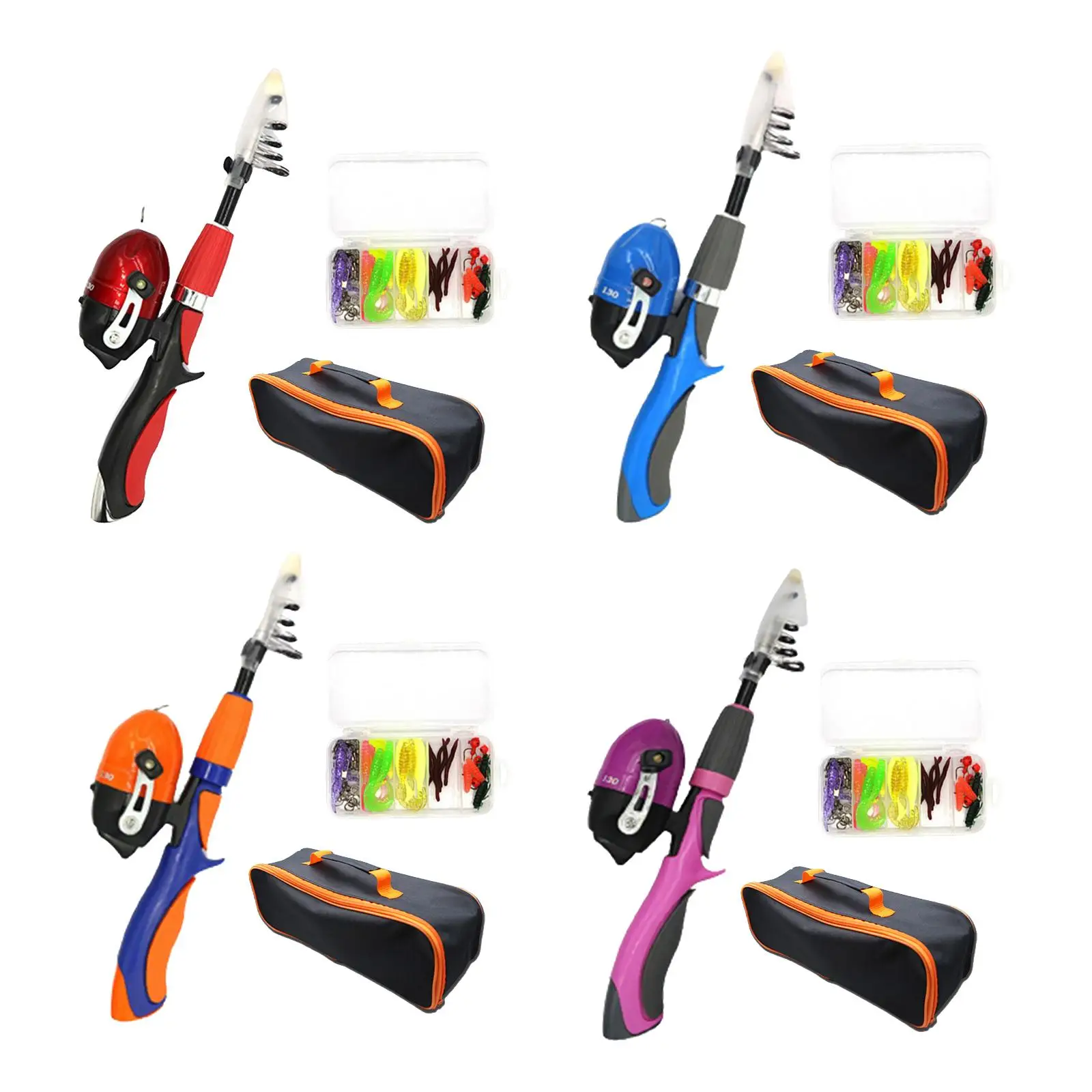 Kit-combinado-de-ca-a-de-pescar-telesc-pica-y-Carrete-con-carrete-de ...