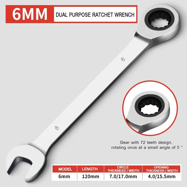 AIRAJ Universal Ratchet Wrench 72 Tooth Gear Ring Torque Socket Repair ...
