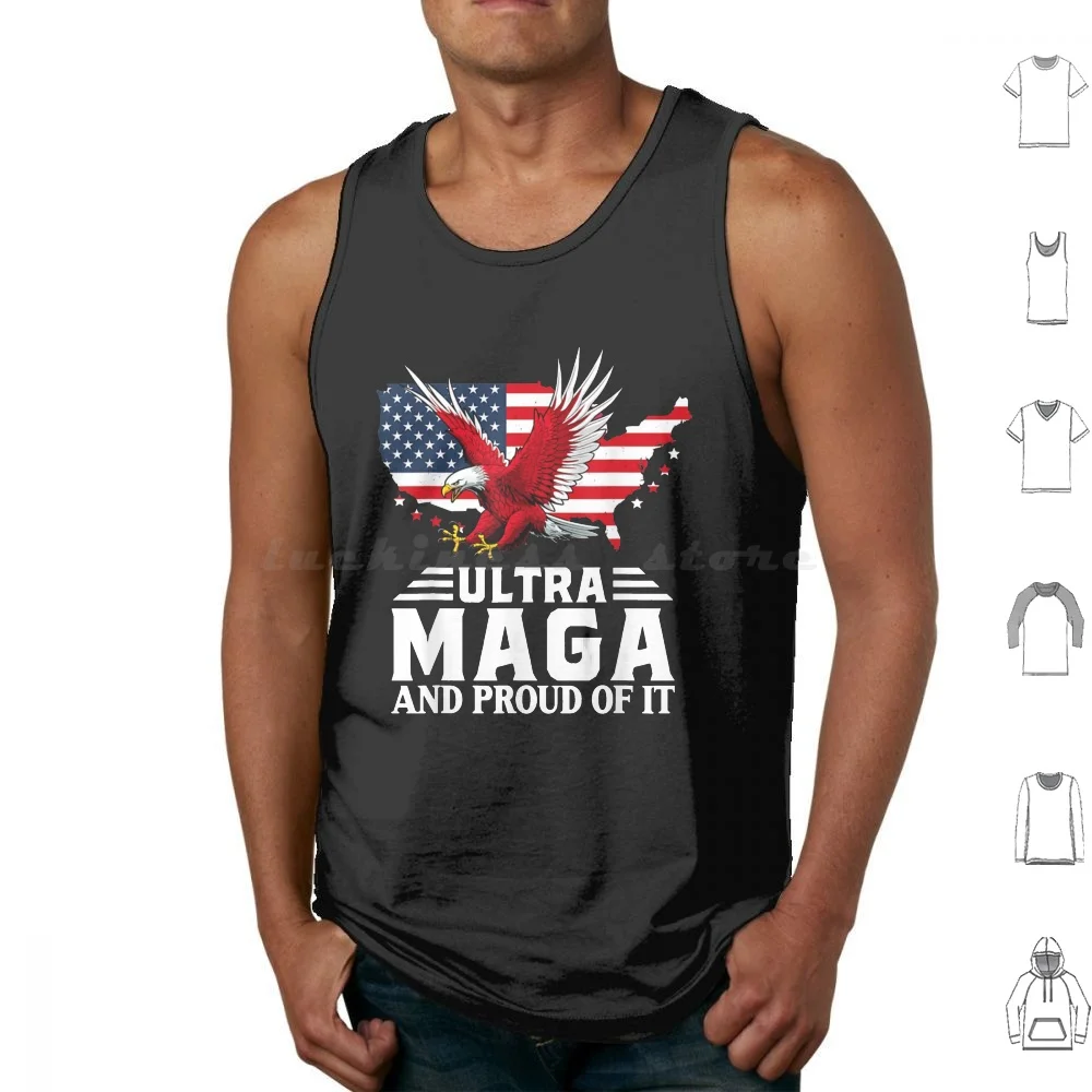 Ultra-Maga-And-Proud-Of-It-American-Flag-Eagle-Pro-Trump-Tank-Tops ...