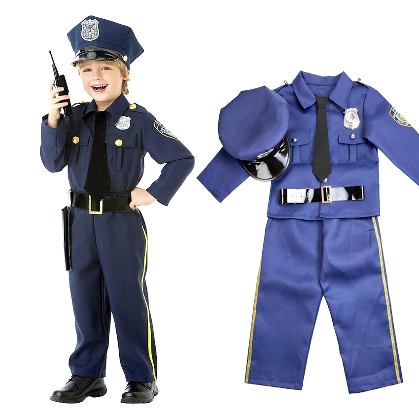 American Police Costume Kids | Costumes Children Police Us | New York ...