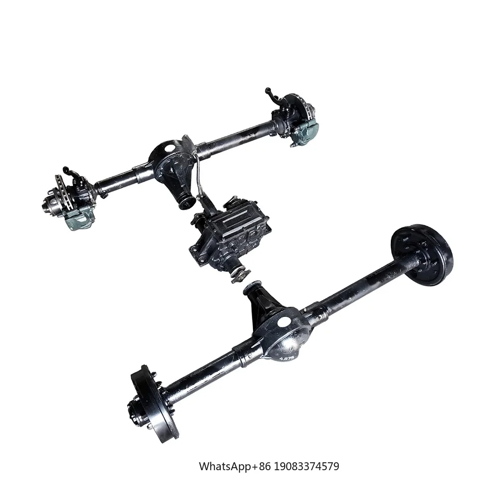 4WD Front&Rear Drive Axles Assembly with Transfer case 4X4 Four Wheel ...