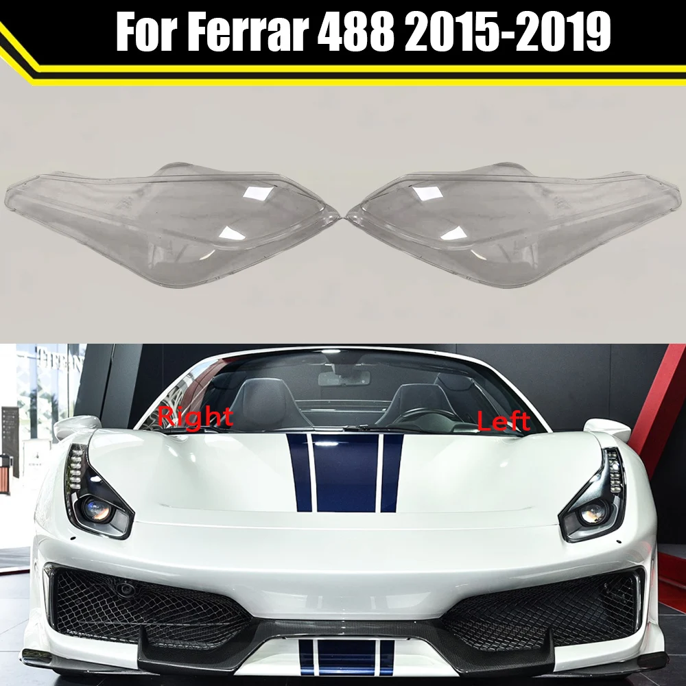 Auto Headlamp Shell Light Case For Ferrar 488 2015 2016 2017 2018 2019 ...