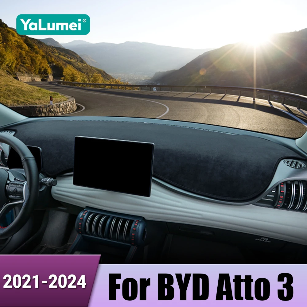Flannel Car Dashboard Cover Sun Shade Avoid Light Anti-UV Mat Carpet ...