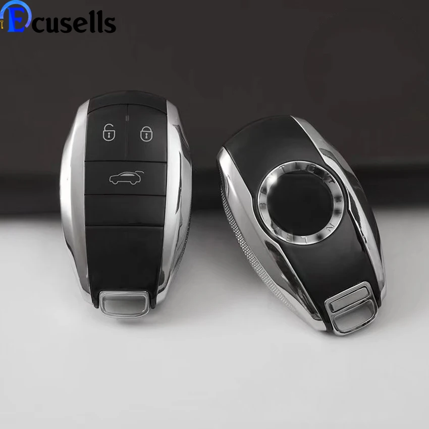 3-Buttons-Replacement-Smart-Remote-Control-Keyless-Start-Key-Cover-Case ...