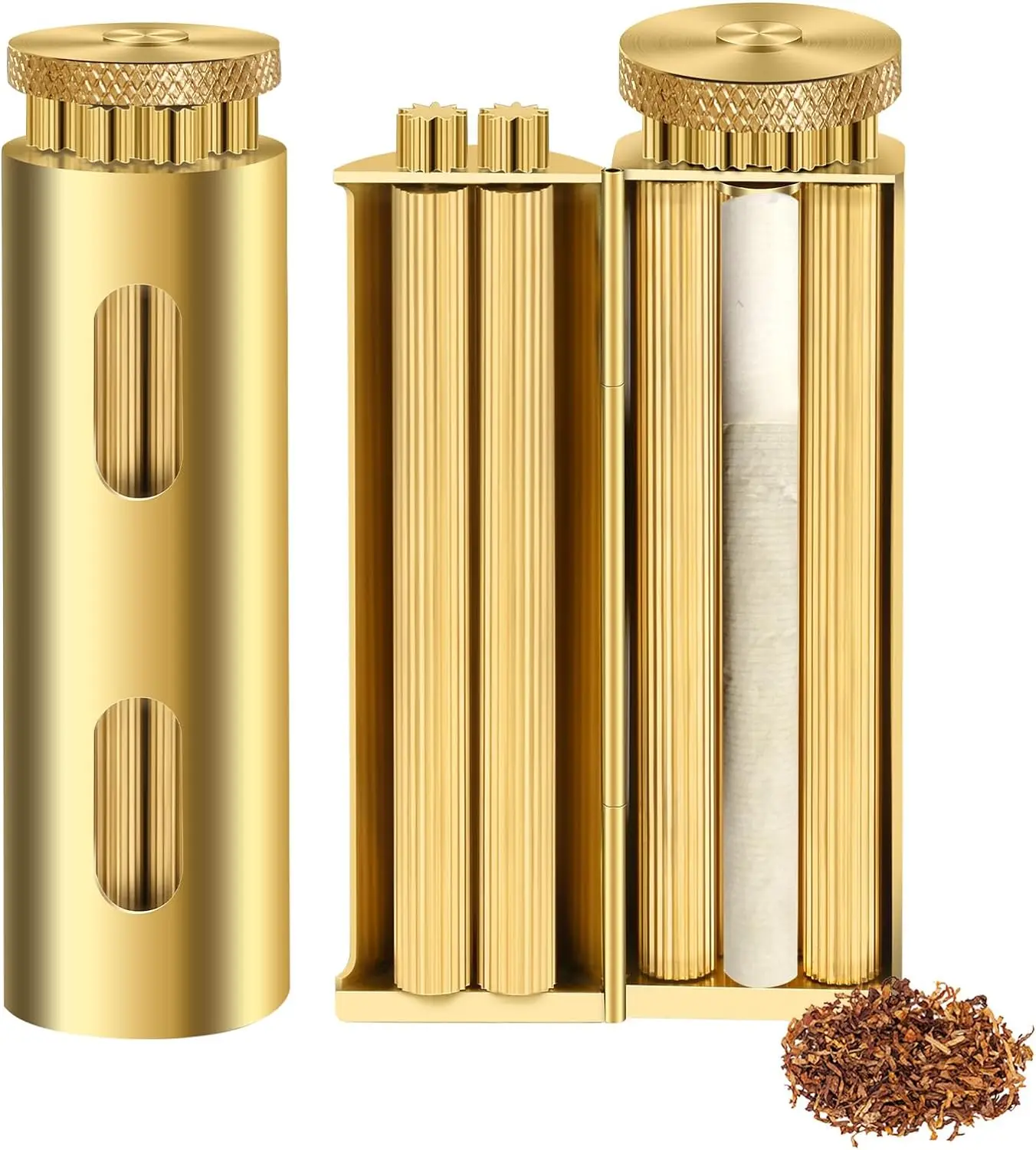 Classic Solid Brass Cigarette Rolling Machine Smoke Hand Manual Tobacco ...