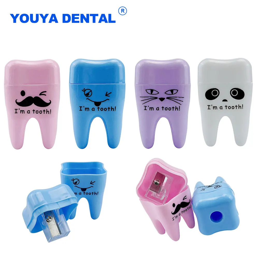 20pcs-Dental-Teeth-Shape-Pencil-Sharpener-Creative-Cute-Tooth-Plastic-Lovely-Dentist-Children ...