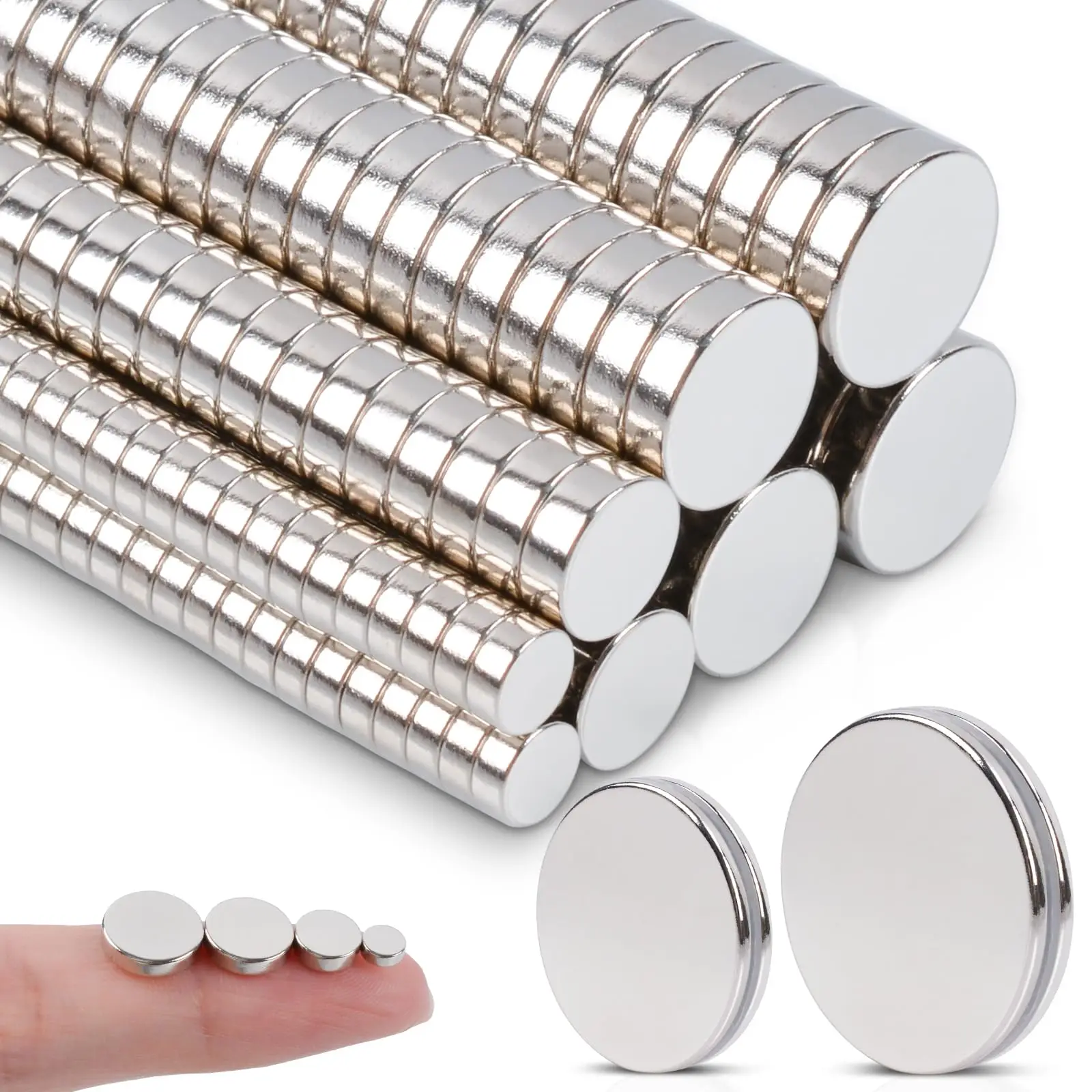 100-Pcs-Round-Magnet-8x2-8x3-8x4-10x1-10x2-10x3-12x2-15x2-20x3mm ...