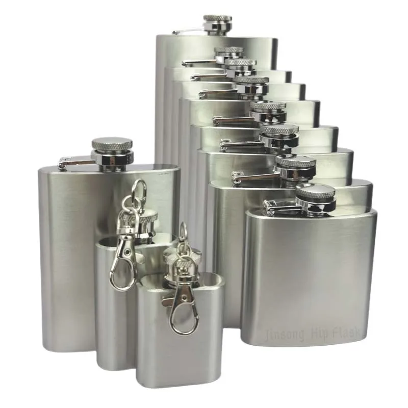 Jinsong-HipFlask-1oz-12oz-Stainless-Steel-Hip-Flask-with-Funnel-Pocket ...