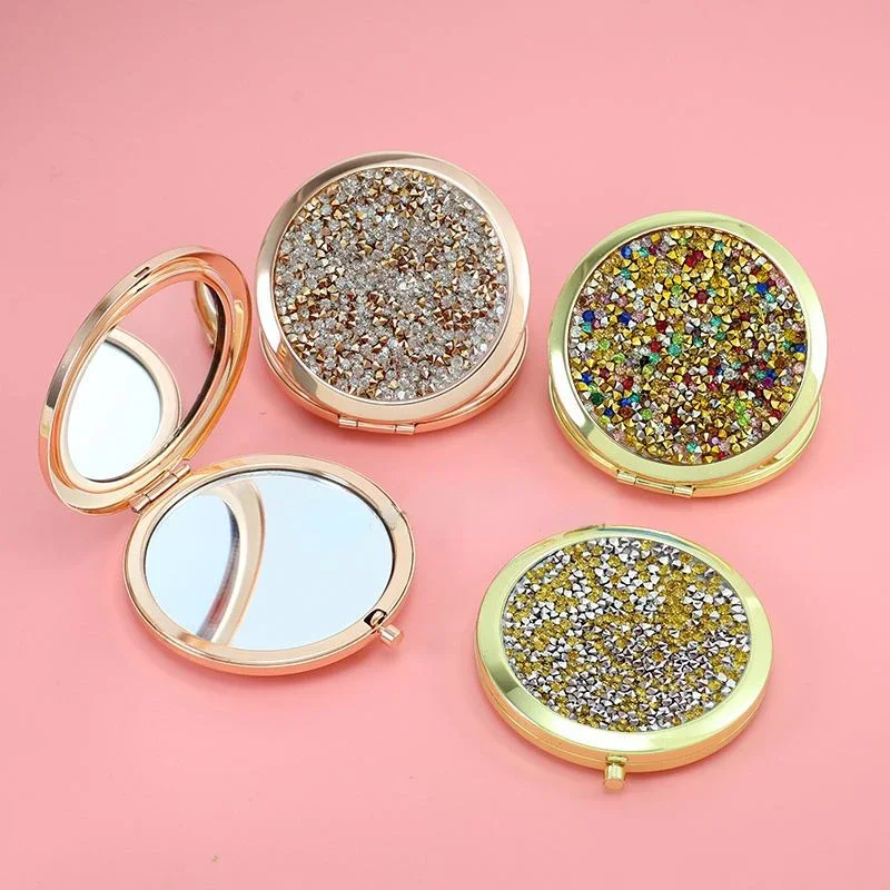 Mini-Pocket-Mirror-Beauty-Cosmetic-Mirror-Rhinestone-Foldable-Compact ...