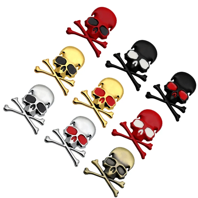 Metal-Skull-Logo-Car-Body-Sticker-Front-Grille-Badge-Emblem-For-Audi ...